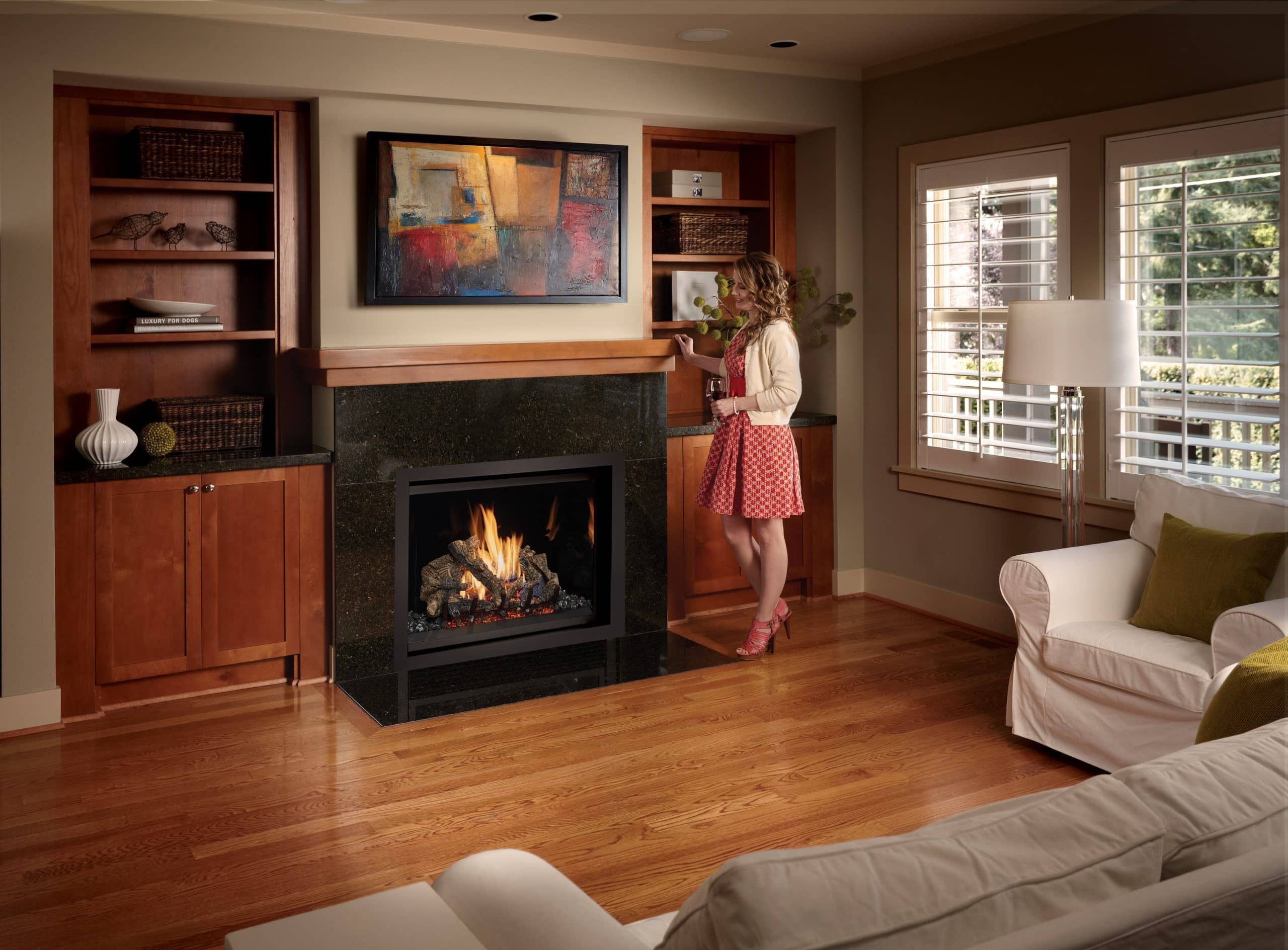 Fireplace Xtrordinair 864 TV 40K Clean Face Deluxe - Western Fireplace ...