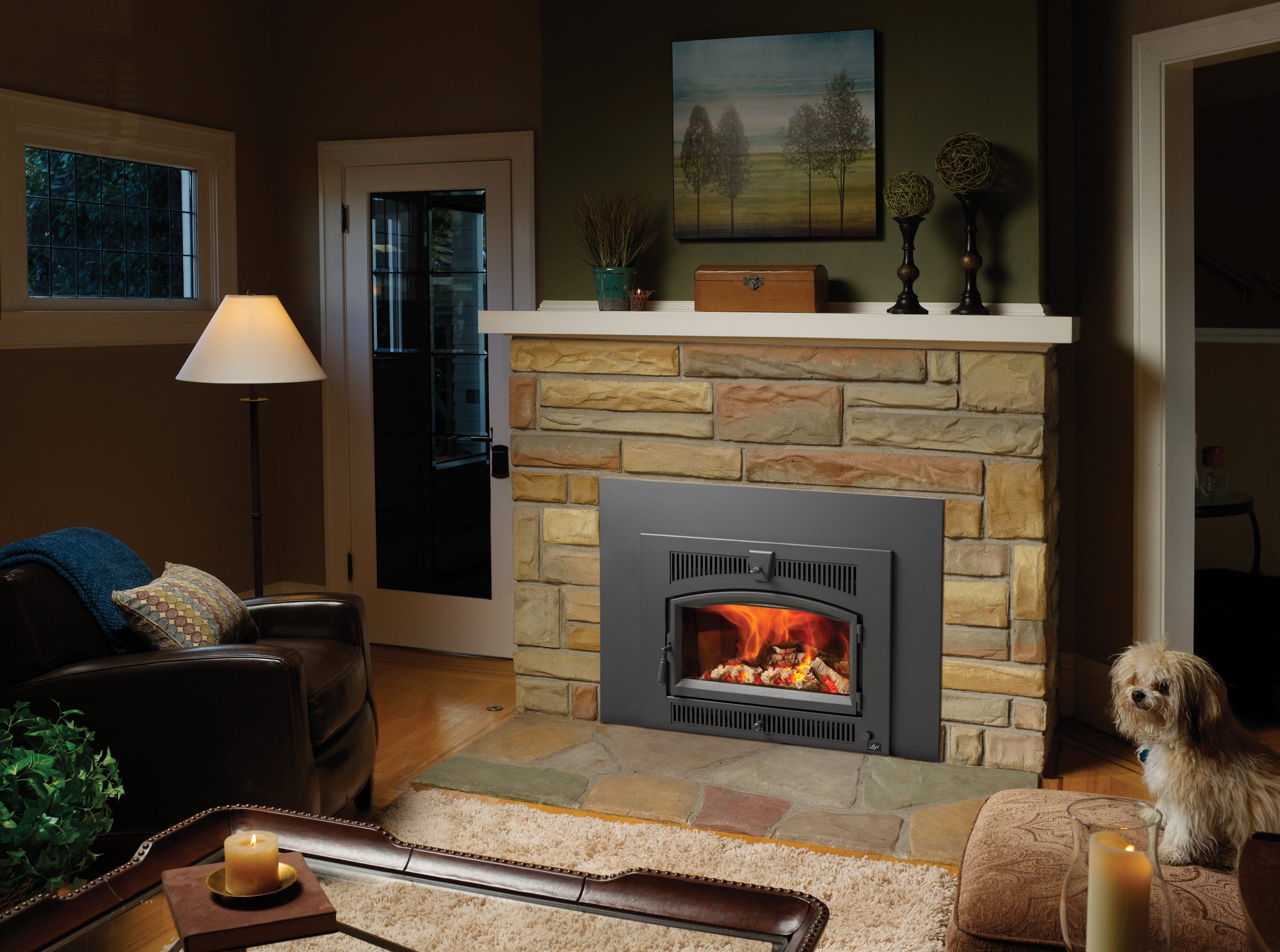 Lopi Medium Flush Wood Arched - Western Fireplace Supply